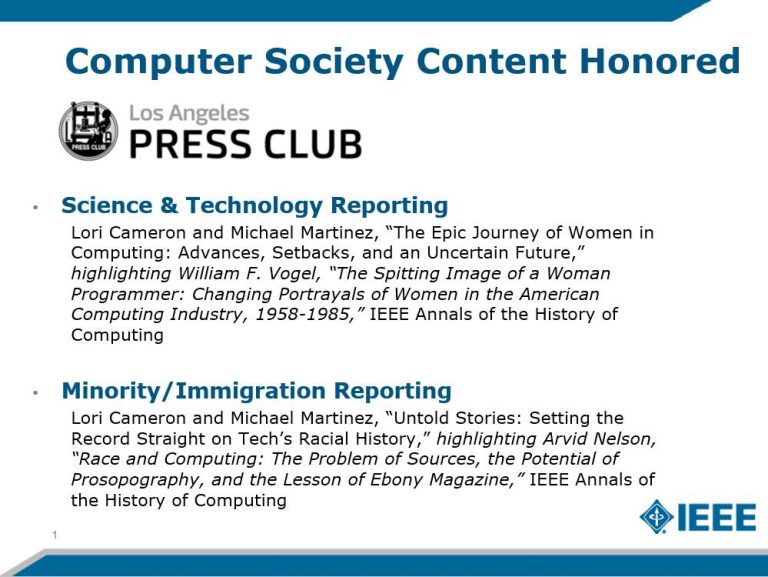 The Epic Journey of Women in Computing