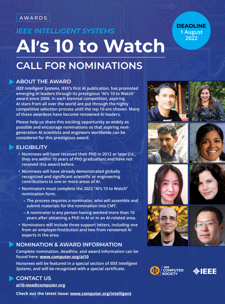 AI's 10 to Watch | IEEE Computer Society